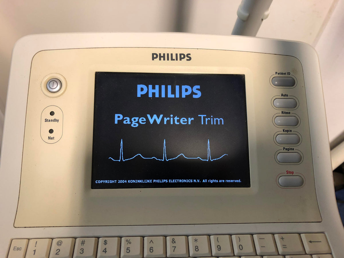 ECG toestel Philips Trim III met 10 leads – VanGennepAnimalMatters
