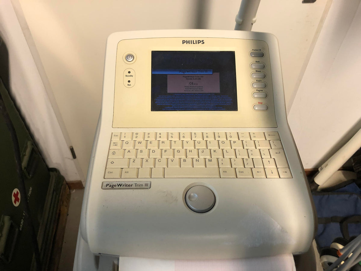 ECG toestel Philips Trim III met 10 leads – VanGennepAnimalMatters